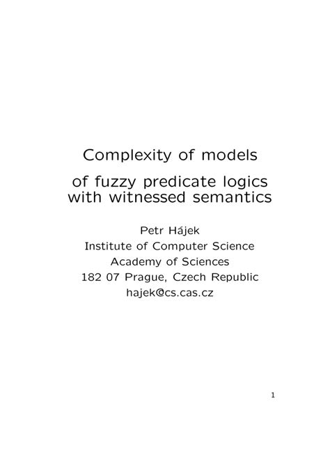 [pdf] complexity of models of fuzzy predicate logics with witnessed pdf document 1036572