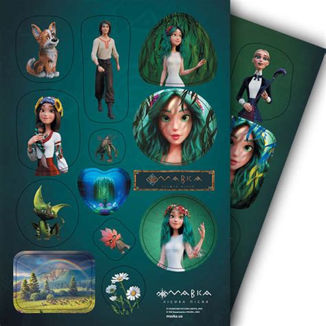 Мавка Набір наліпок Стікер Пак 1 Берегиня лісу