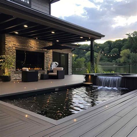 32 Outdoor Deck Layouts That Integrate Water Features Concept Designs Water Features