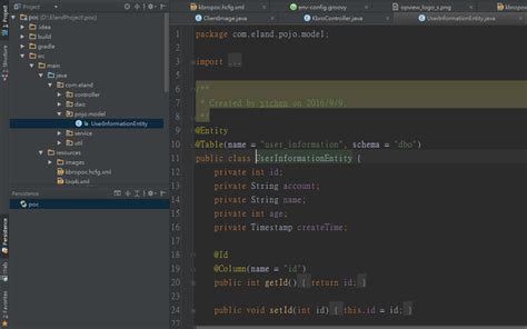Code Learning How To Generate Hibernate Entity With Intellj