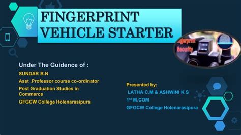 Fingerprint Vehicle Starter Circuit Diagram Project Fingerpr