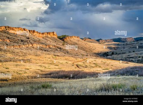 Lory State Park At Foothills Of Northern Colorado A Typical Cold But