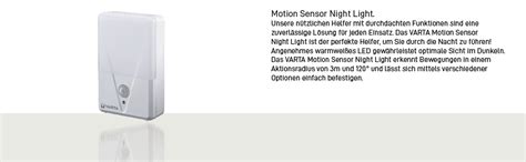 Varta Nachtlicht Mit Bewegungssensor Led Inkl 3x Aaa Batterien Motion Sensor Night Light