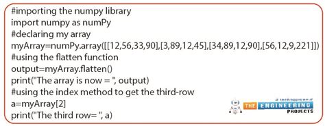 installation and functions of numpy in python the engineering projects