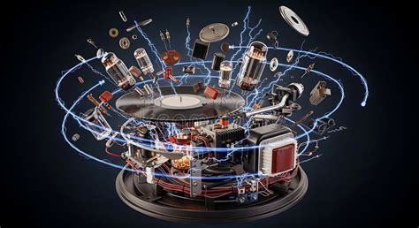 Exploded View Of Classic American Muscle Car Engine Transmission Body