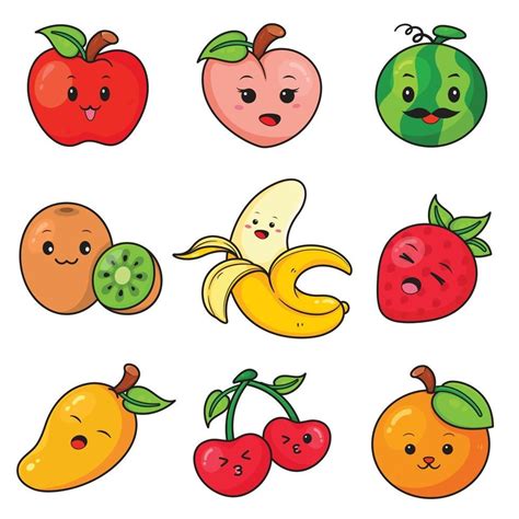 Drawing Cartoon Fruit At Martha Cannon Blog