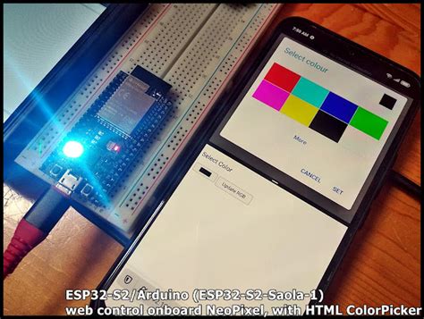Arduino Er Esp32 S2 Arduino Esp32 S2 Saola 1 Web Server Control Onboard Rgb Led Neopixel