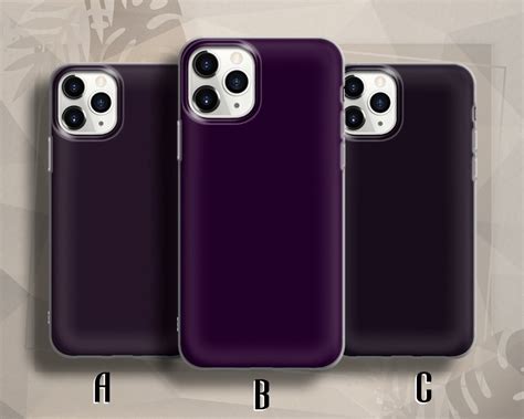 Dark Purple Phone Case Deep Violet Iphone Case Fit For Iphone 17 Pro