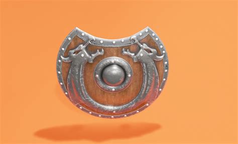중세 바이킹 방패 3d 모델 6 Unknown Obj Fbx Dae Blend Free3d