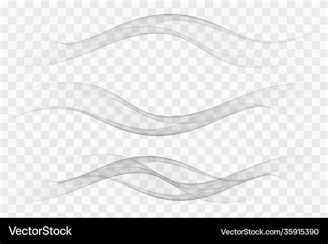 Modern Futuristic Soft Smoke Gradient Flow Lines Vector Image