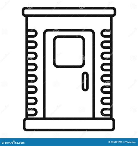 Electric Transformer Box Supplying Electricity Power Stock Vector
