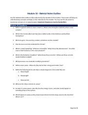 Module 10 Skeletal Notes Outline Revised 1 Docx Module 10 Skeletal Notes Outline Use The