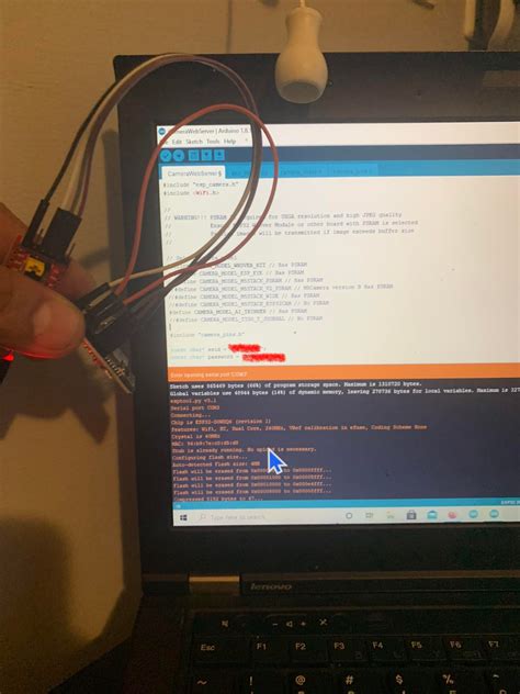 Why Is It Having Problems Connecting Im Trying To Upload The Esp32 Camwebserver And Im