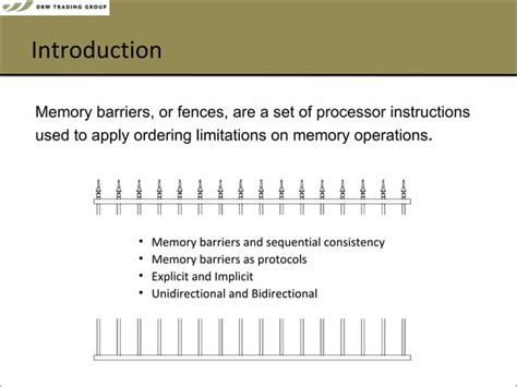 Memory Barriers Ppt