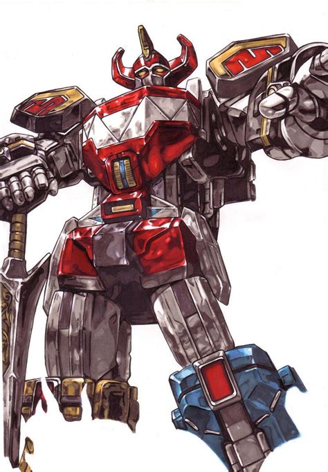 Daizyujin Megazord Drawing Megazord Art Power Rangers Legendary