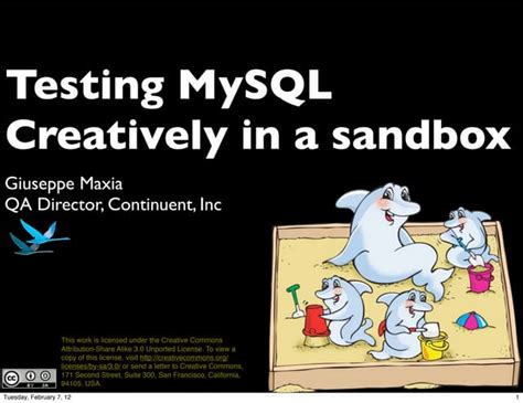 Testing Mysql Creatively In A Sandbox Pdf Databases Computer