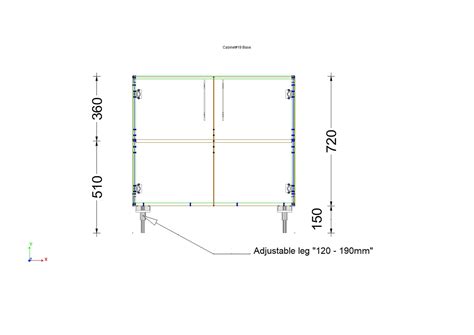 Base 2 Door Standard Cairns Flat Packs