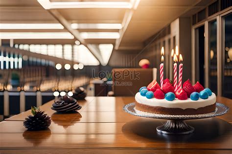 촛불 생일 케이크 사진 무료 다운로드 Lovepik