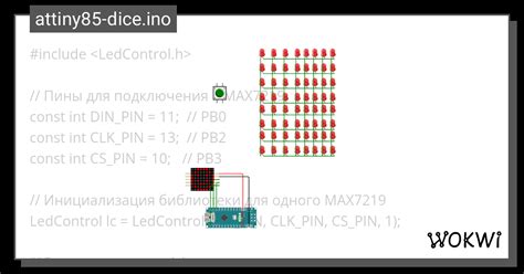 Attiny Dice Ino Copy Wokwi ESP STM Arduino Simulator