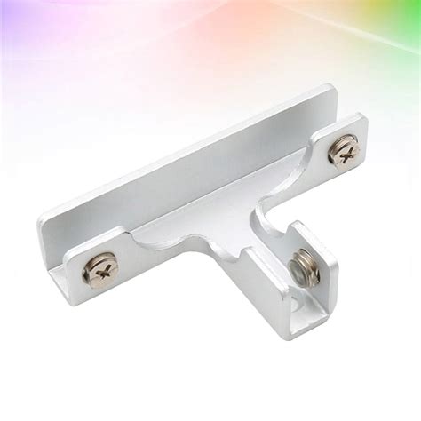 Hemoton T Type Glass Fixation Clamp Aluminium Alloy Glass Clamp For 6