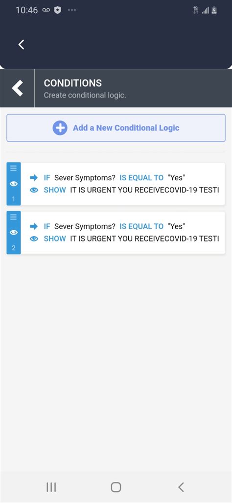 Activating Conditional Logic