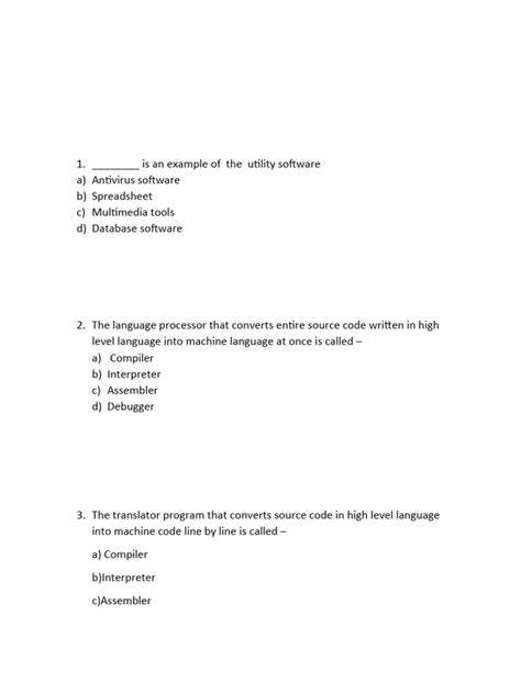 Mcqs On Software Pdf Software Software Bug