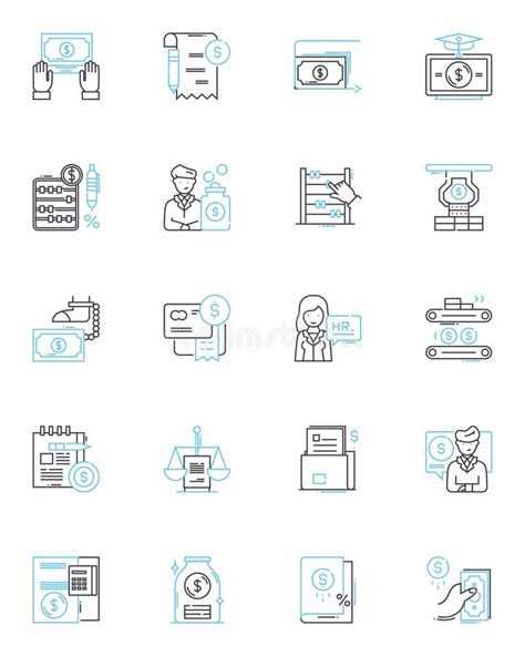 Digital Marketing And Advertising Linear Icons Set Social Seo