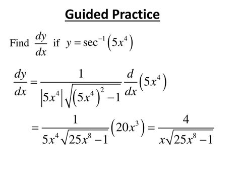 PPT Derivatives Of The Inverse Trigonometric Functions PowerPoint Presentation ID