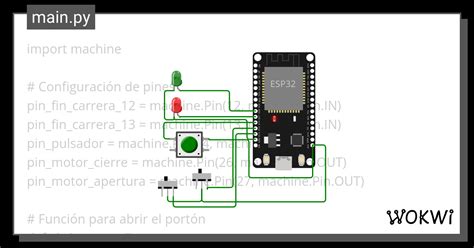 Portón Wokwi ESP32 STM32 Arduino Simulator