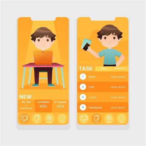 Free Vector Task Management App
