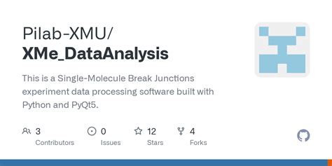 Github Pilab Xmu Xme Dataanalysis This Is A Single Molecule Break Junctions Experiment Data