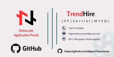 GitHub MigaraThiyunuwan TrendHire Nd Year Rapid Application Development Project Online Job