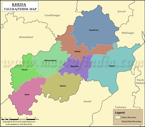 Kheda Tehsil Map Kheda Taluka