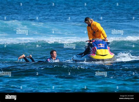 American Professional Surfer Kade Matson Paddling Towards A World Surf