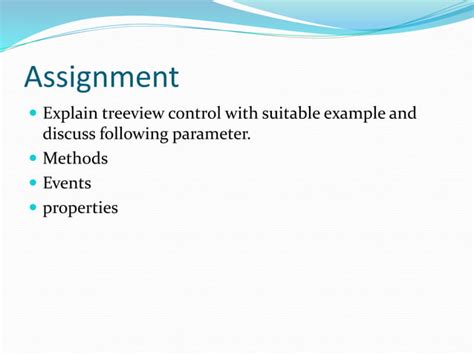 Tree View Control Ppt
