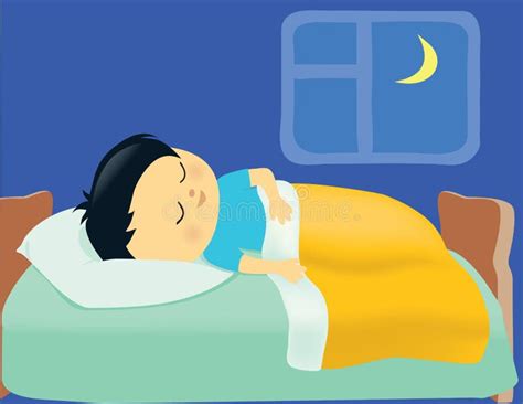 Спать мальчика иллюстрация вектора иллюстрации насчитывающей лож 30071400