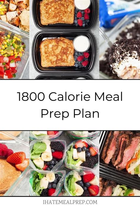 1800 Calorie Meal Plan Artofit
