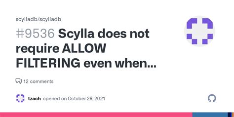 Scylla Does Not Require Allow Filtering Even When The Where Does Not Include The Partition Key