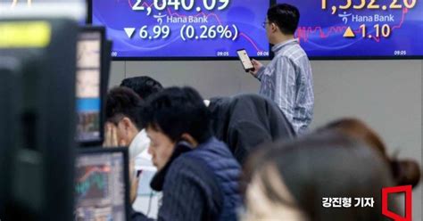 반도체·이차전지 약세 코스피 하락 마감