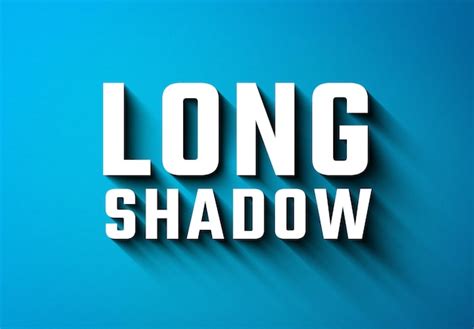 Premium Psd Long Shadow Text Effect Mockup