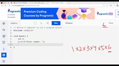 Program To Print Factorial Of Given Number C Program For Loop Fbise Class 10 Youtube