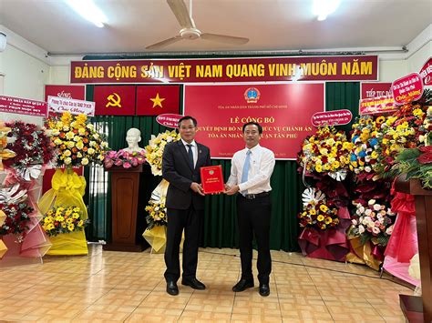 Ông Trần Đăng Tân Làm Chánh Văn Phòng Tand Tp Hcm ông Phạm Ngọc Duy Làm Chánh án Tand Tân Phú