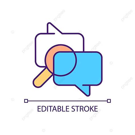 User Comments Moderation Rgb Color Icon Outline Moderate Satisfaction Vector Outline Moderate