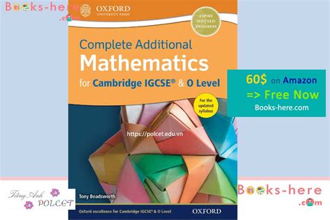 Complete Additional Mathematics For Cambridge Igcserg And O Level Free Download 2023