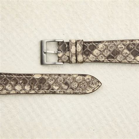 Python Leather Watch Strap Handdn Bespoke Watchstraps