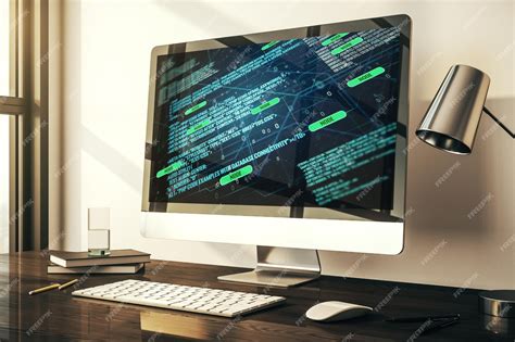 Premium Photo Abstract Creative Coding Illustration On Modern