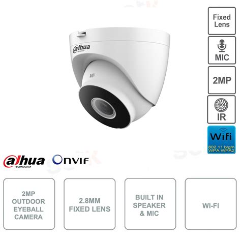 Ipc Hdw1230dt Stw Eyeball Ip Onvif Camera 2mp 2 8mm Wifi Ir 30m Microphone Speaker