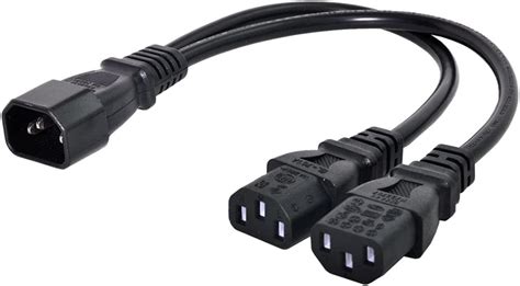Computers And Accessories Cables And Interconnects Duttek Iec 320 C14 To 2