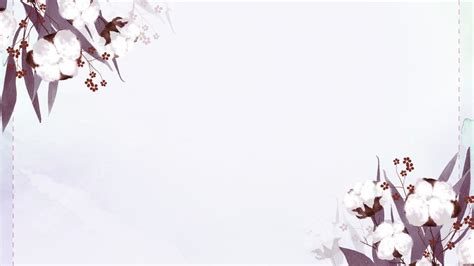 Simple Elegant Floral Plant Nature Purple Powerpoint Background For