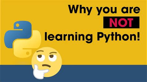 Why You Are Not Learning Python Make That Work